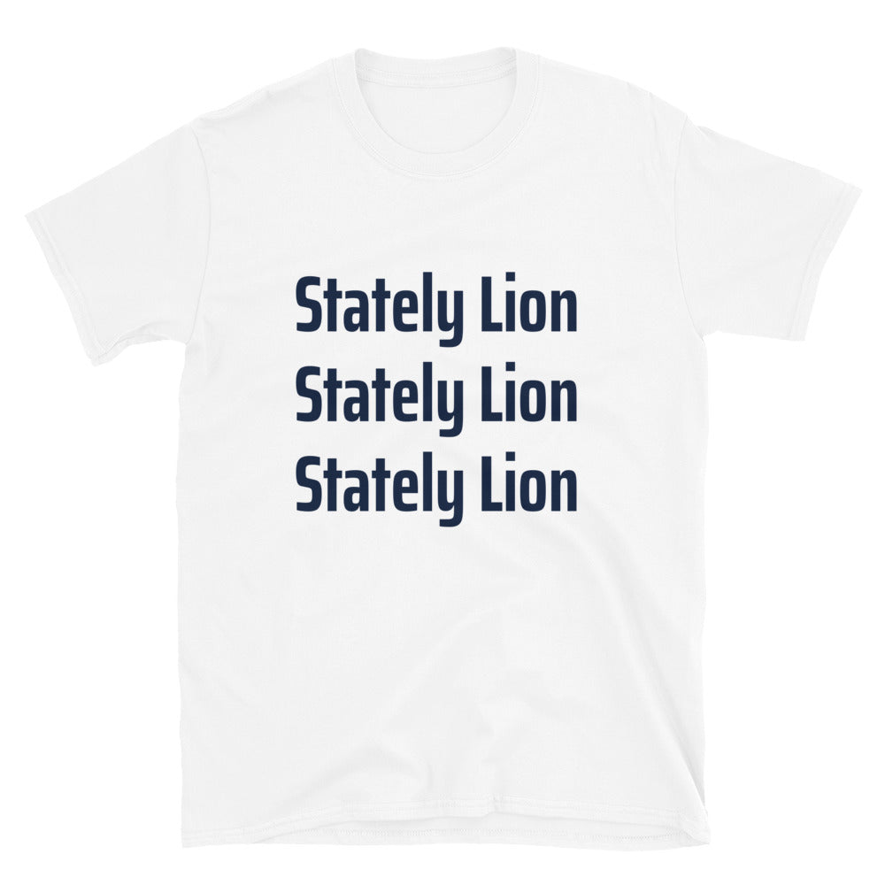 Stately Lion Triple Short-Sleeve Unisex T-Shirt
